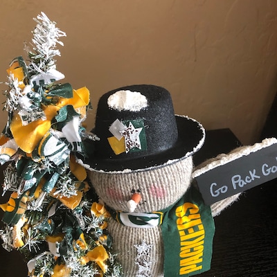 Green Bay Packers Snowman let It Snow - Etsy