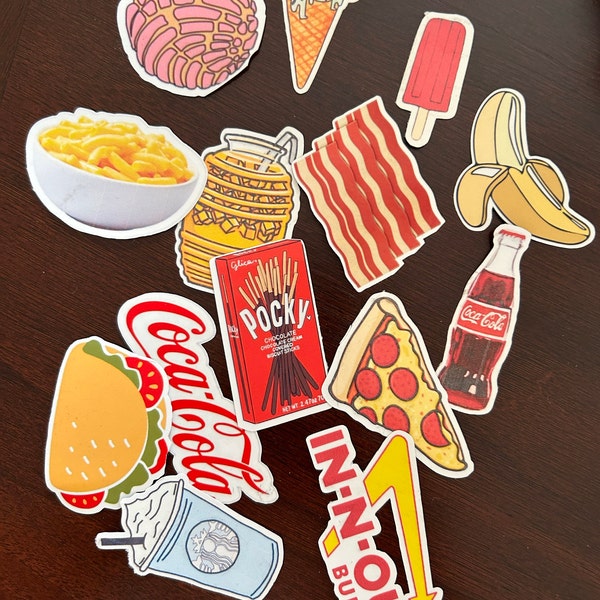 DRINKS & FOOD STICKERS, Best Friend Gift, Cute Stickers, Funny Decals ...