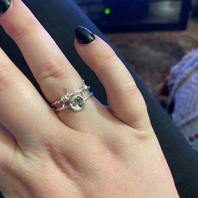 Barbed Wire Helix Ring, Barb Wire Helix Hoop, Carilage Ring, Piercing ...