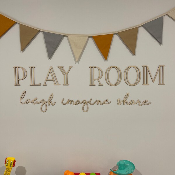LARGE Where the Wild Ones Play Wooden Wall Script HEART - Etsy