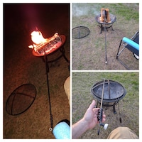 Fireplace / Box Stove Combo Ember & Ash Rake, Custom Length, Made by a ...