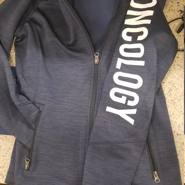 Personalized Oncology Nurse Embroidered Jacket for Women - Hospital ...