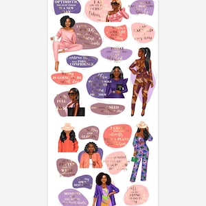 Office Digital Stickers for Goodnotes Planner, Business Woman Stickers ...