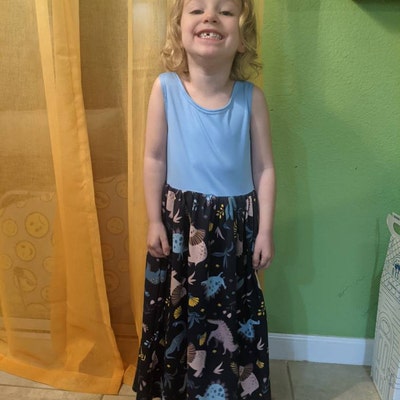 Maxi Dress for Girls PDF Sewing Pattern, Toddler Girl Tween Maxi Dress ...