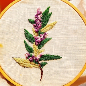 PDF Digital Embroidery Pattern Gradient Leaves Hand - Etsy