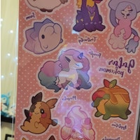 Ghost Type Pokemon Sticker Sheet Pokemon Type Series - Etsy Norway