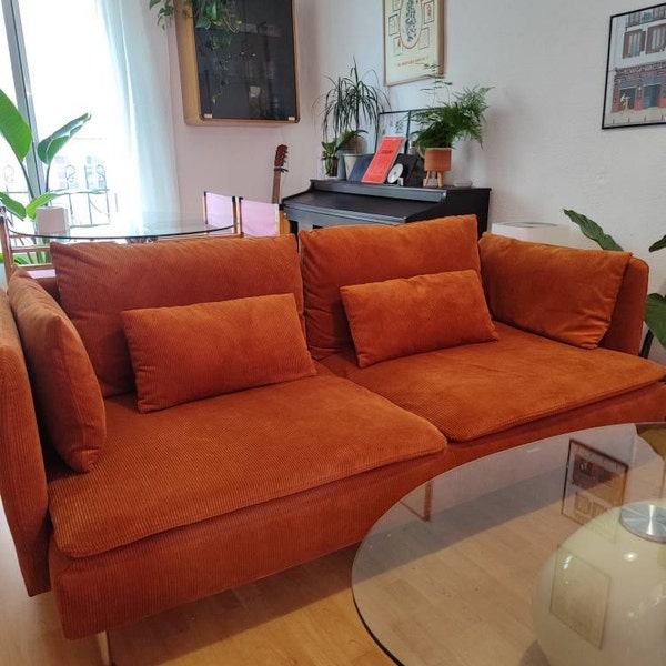Soderhamn 3 Seat Sofa Cover,bean Paste Color Covers Fit Soderhamn 3 ...