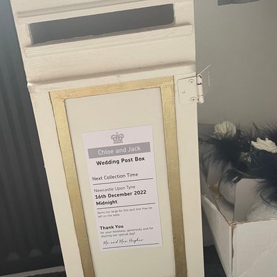Post Box SIGN ONLY for Weddings, Birthdays, Christenings Etc Post Box ...
