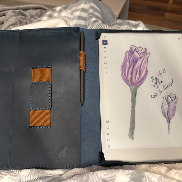 Personalized Leather Compatible With Remarkable Paper Pro Move ...