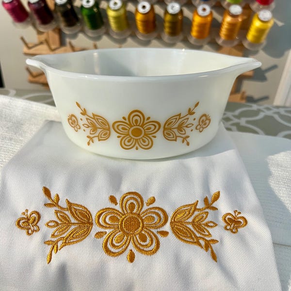 Vintage Pyrex Snowflake Design DIGITAL Embroidery Machine Design File ...