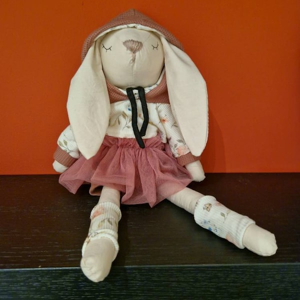 Ballet Dancer Bunny Soft Doll, PDF Sewing Pattern, Full Apparel ...