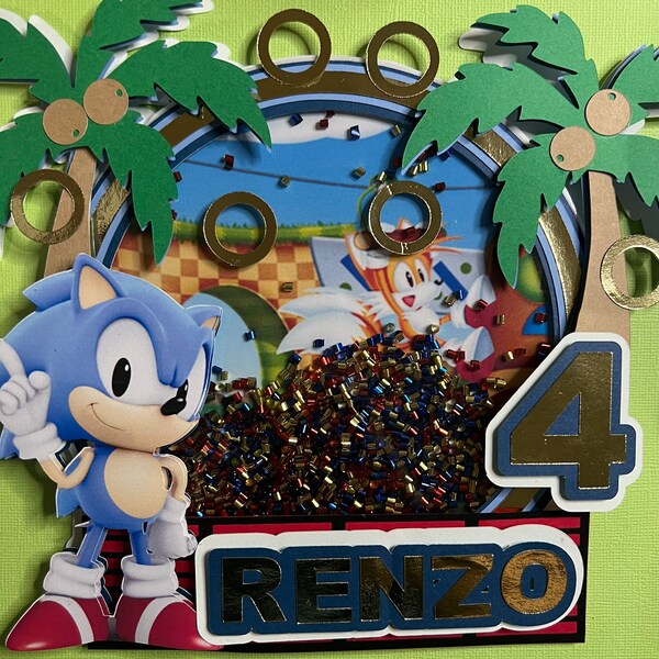 DIY Sonic Cake Topper Project SVG DIGITAL File for Cricut or Silhouette ...