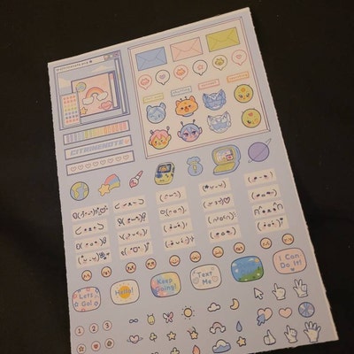 Cleffa Pink Friends Deco Sticker Sheet Cute Kawaii Aesthetic Nostalgia ...