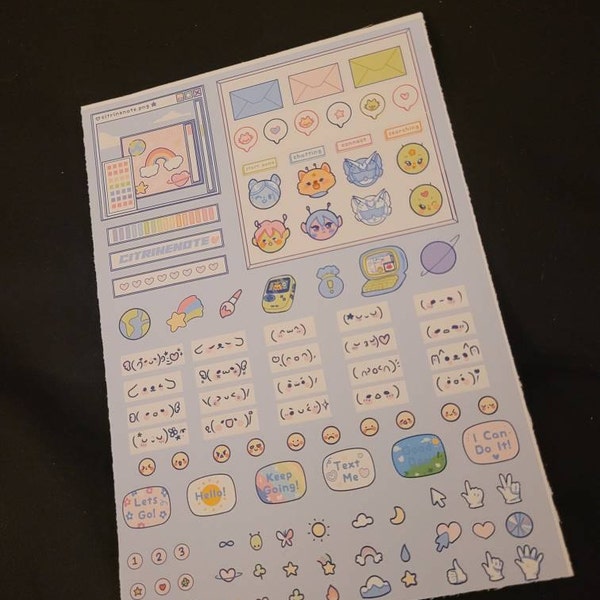 100 Mini Deco Sticker Collection Webcore Stickers Journal Diary ...