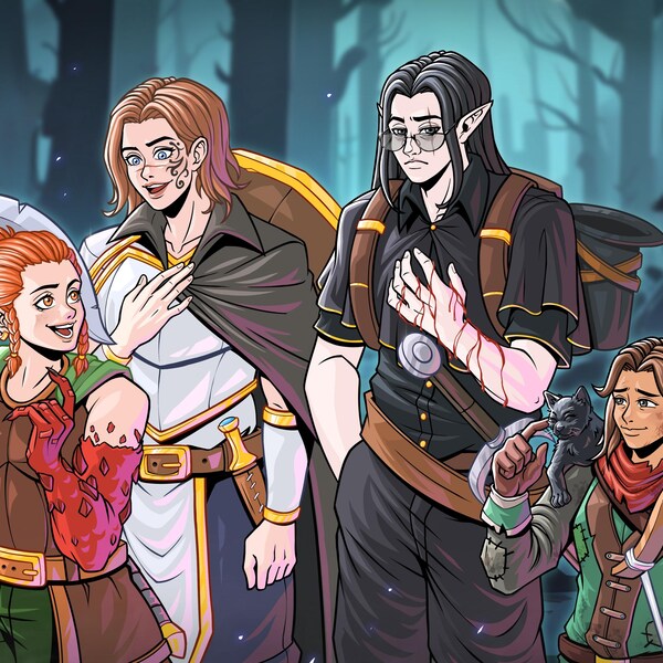 Personalized Dnd Character With Mounts/familiars Commission Custom DND ...