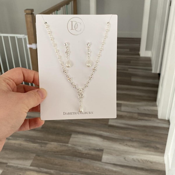 Pearl Wedding Jewelry, Pearl Bridal Jewelry, Pearl Jewelry Set, Pearl ...