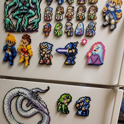 Final Fantasy IX: Perler Bead Sprites Zidane, Garnet, Vivi, Steiner ...