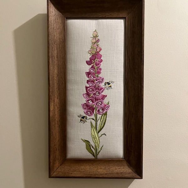 Large Hare Framed Embroidered Textile Art Handmade in the Yorkshire ...
