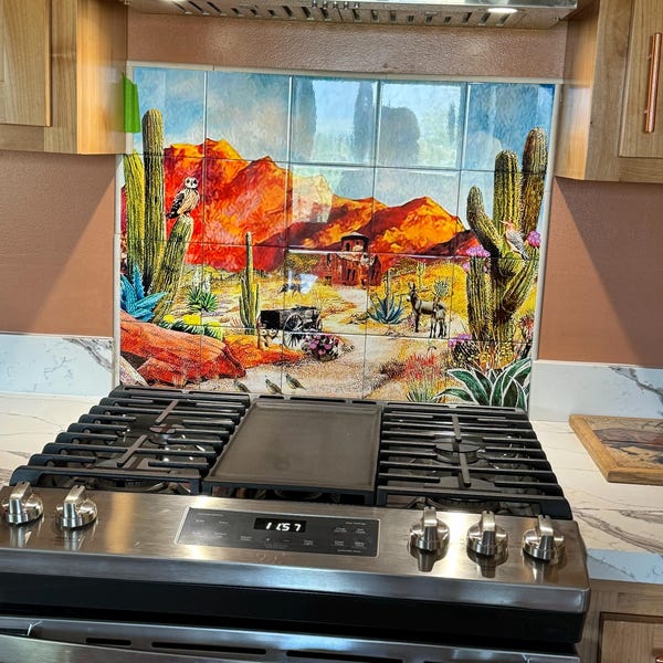 Arizona Artwork Mural 1 Southwestern Art Home Decor Interior Design ...