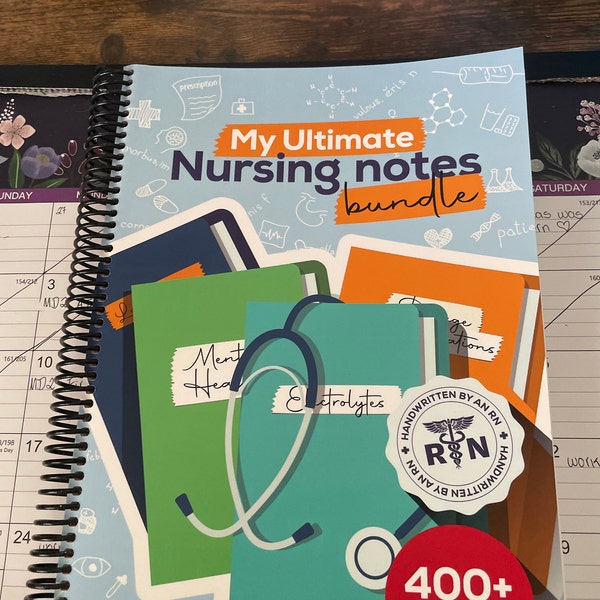Ultimate Nursing Success Bundle: 400+ Page Handwritten Notes by an RN ...