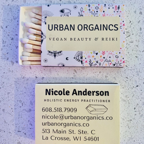 Business Matchboxes - Logo Matches - Custom Matchbooks - Etsy Canada