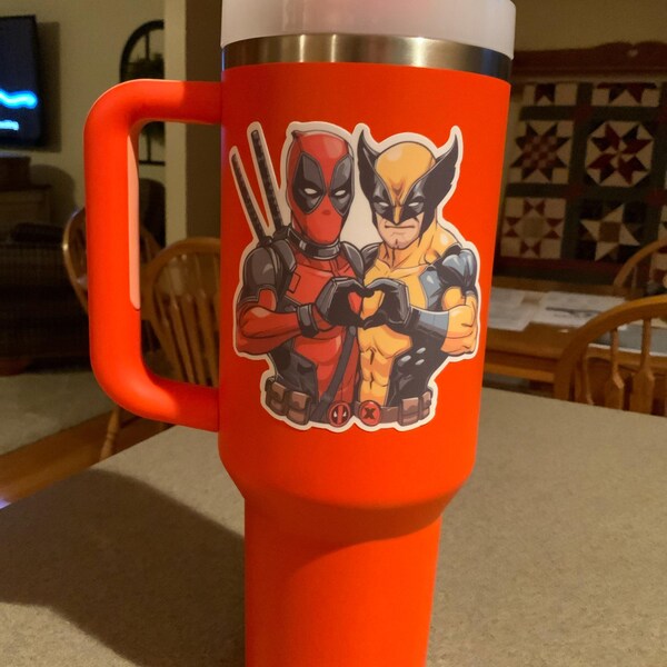 Deadpool and Wolverine Waterproof Sticker. - Etsy