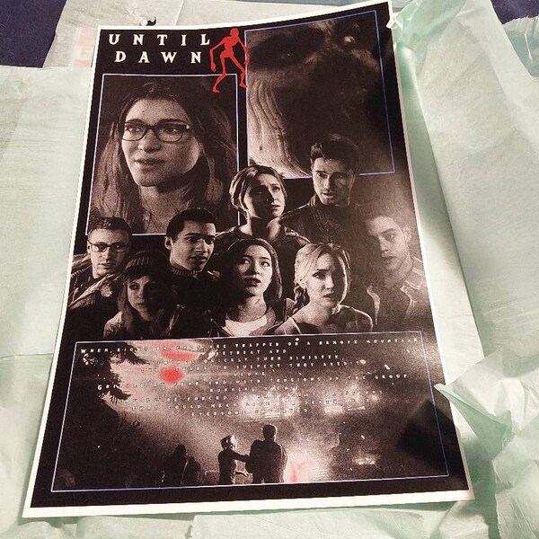 Until Dawn Character Poster - Etsy