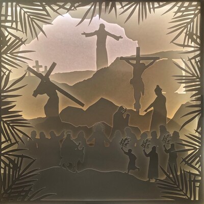 Holy Week, Cut File, 3D Shadow Box, SVG, PNG, Easter Gift, Easter ...