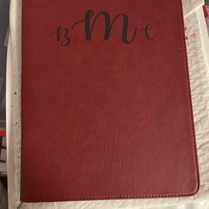 Personalized Padfolio Custom Notepad / Engraved Portfolio / Refillable ...