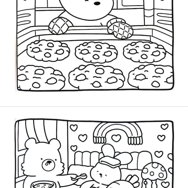 Coloring Book Bundle, Coco Wyo Girl Moments, Cute, Cozy and Comfy 120 ...