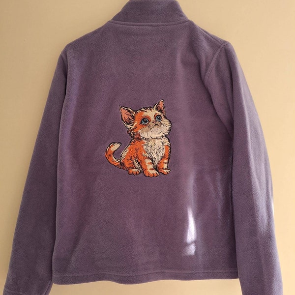 Christmas Vacation Cat Embroidery Design, Christmas Cat With Christmas ...