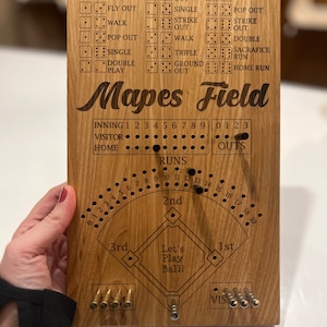 Custom Baseball Dice Board Game Personalized, Wood, Family Fun Game - Etsy