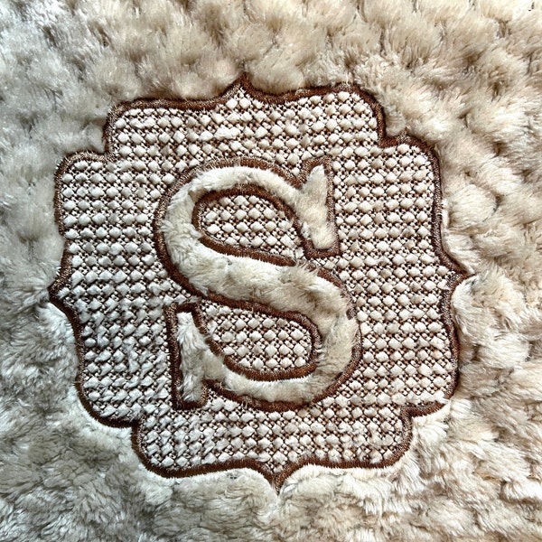 5 Inch Size - Embossed Machine Embroidery Monogram Alphabet - BX Files ...