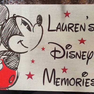 Disney Memories Personalized Wooden Box Keepsake Box Mickey Mouse - Etsy