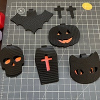 Halloween Key Fob SVG Bat Skull Black Cat Coffin Ghost - Etsy Canada