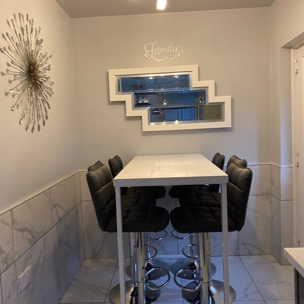White Console Table, Hallway Table, Radiator Shelf, Rustic Hallway ...
