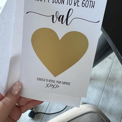 Scratch to Reveal Card, Make Your Own Surprise Scratch Card for Him or ...