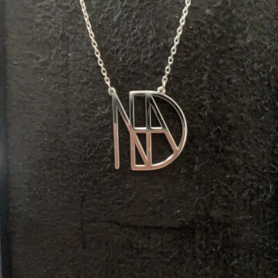 Unique Design Name Logo Necklace Name Necklace Personalized - Etsy