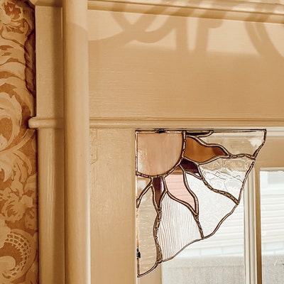 The Boho Sunset Corner, Sun, Stained Glass, Karma Bar, Corner Piece ...