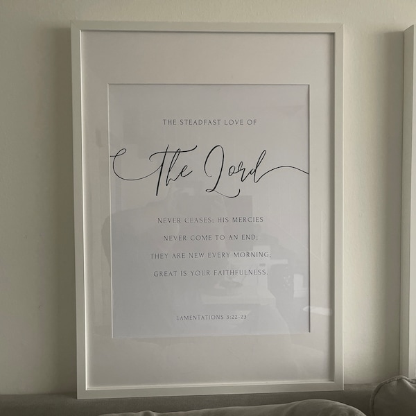 Bible Verse Wall Art Set of 3, the Lord Your God is Good, Minimal ...