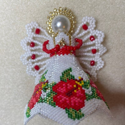 Bead Pattern: Angel of Grace, Tree Ornament, Pdf. Tutorial. English ...