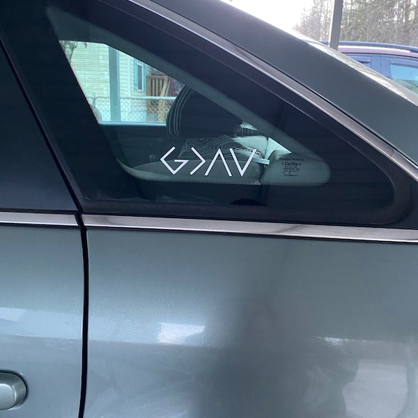 God is Greater Than the Highs and Lows Sticker, God is Greater Decal ...