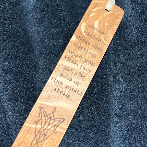 Laser Engraved Wooden Bookmark always Take the Scenic Route - Etsy