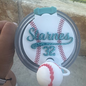 Softball Tumbler Topper, Personalized, Fits Stanley Tumblers 20oz, 30oz ...