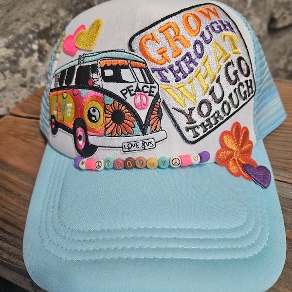 Hippie Van Patch, Embroidered Iron On, 60s, 70s, Jean Patch, Groovy ...