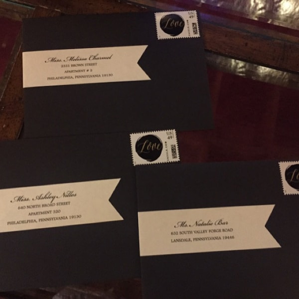 Personalized Mailing Address Labels for Wedding Invitations - Custom ...