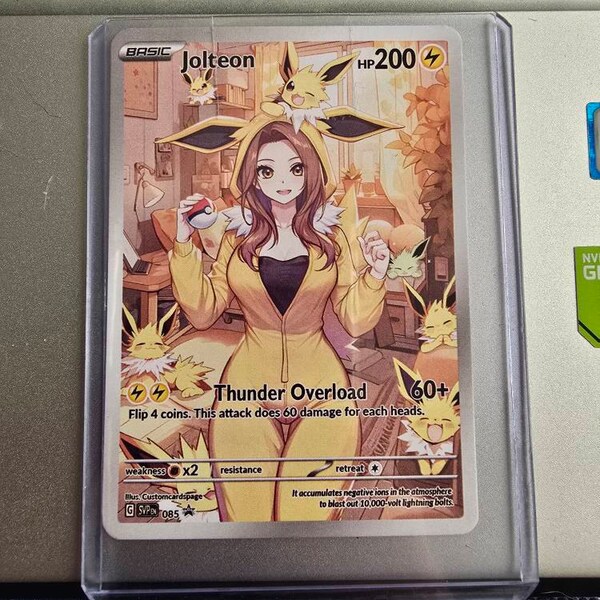Jolteon Onesie Card Custom Made - Etsy
