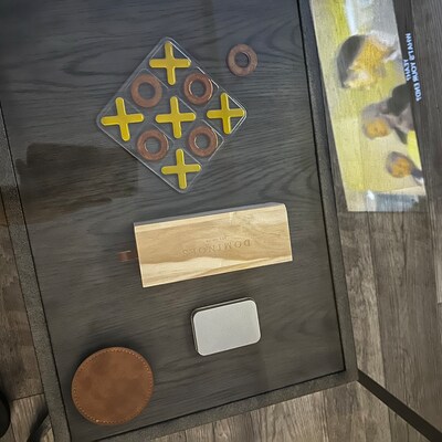 Custom Resin Tic Tac Toe Board With Personalized X's/o's & Swirl Board ...