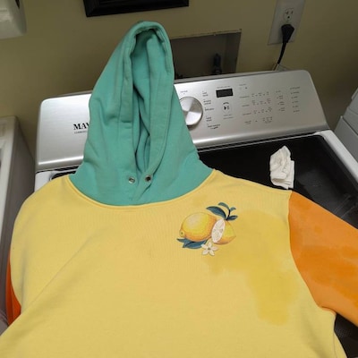 Lemon Iron-on Patch, Citrus Fruit Badge, Embroidered Fruity Applique ...