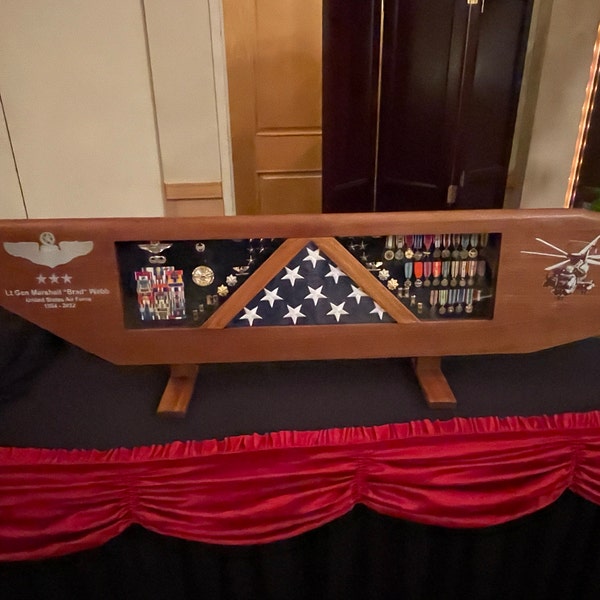 Navy Pilot Wings Shadow Box - Etsy